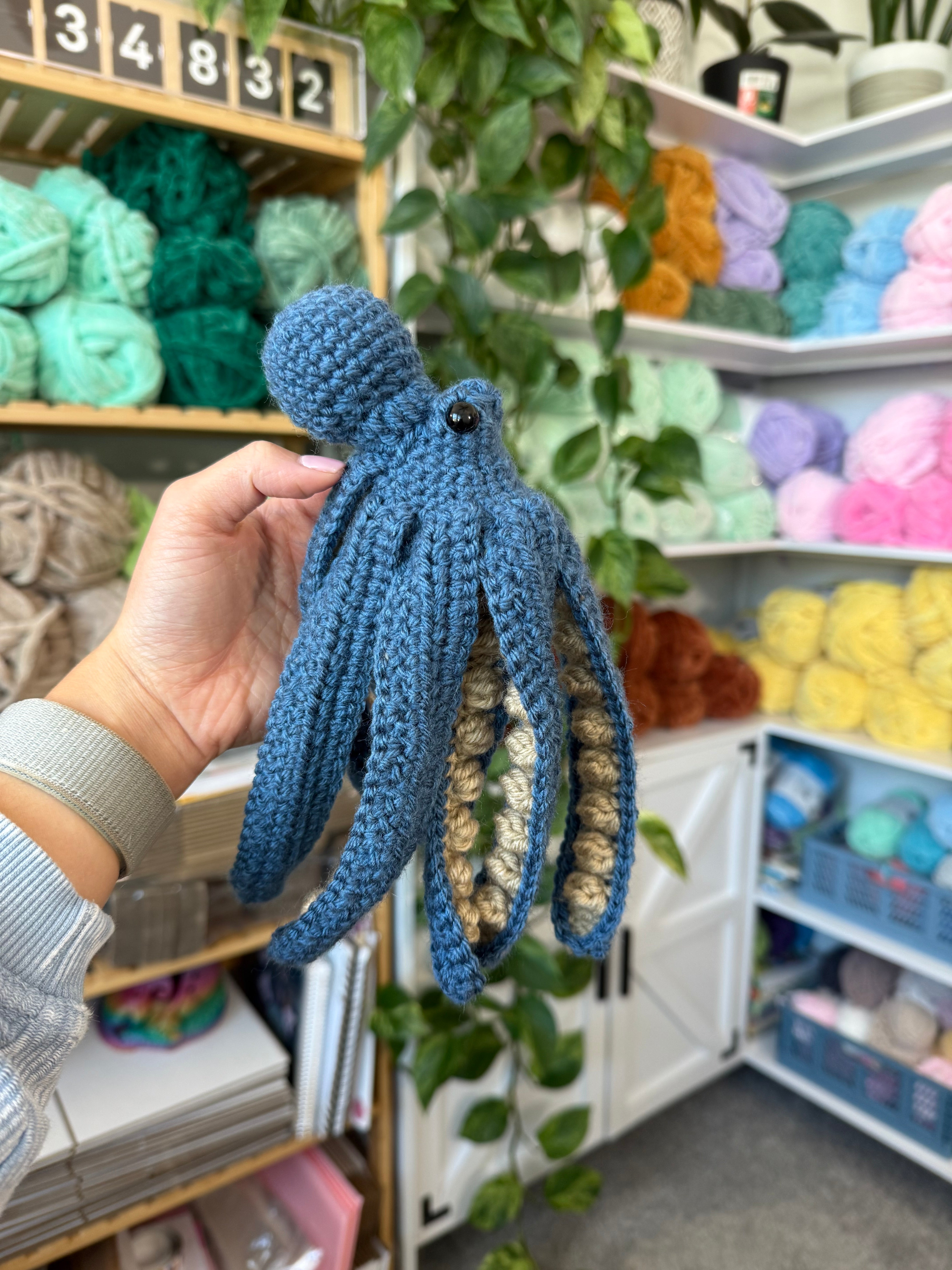 Mini Octopus Plushie (Acrylic) – CrochetByGenna