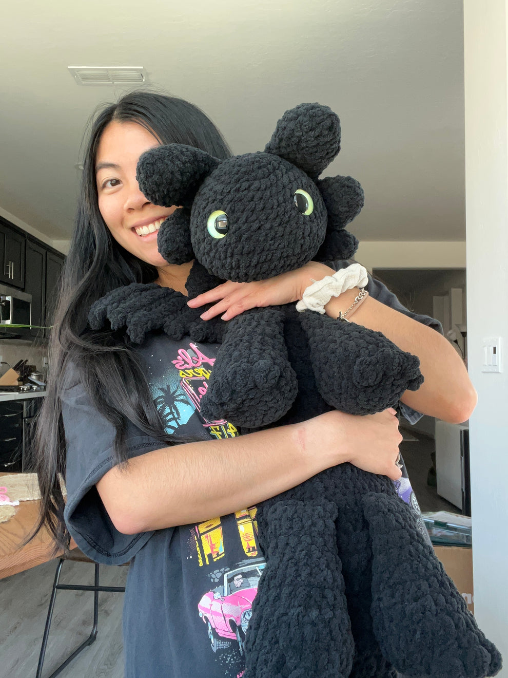 Jumbo Toothless Snuggler – CrochetByGenna
