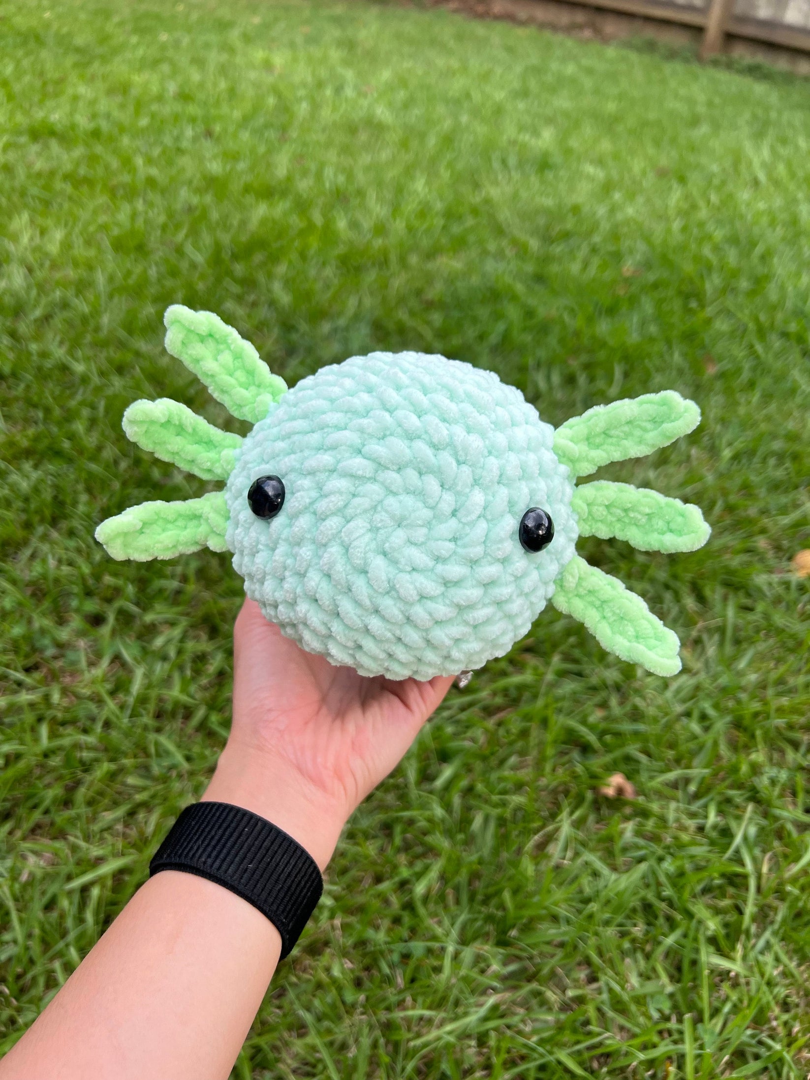 No Sew Large Axolotl Crochet Pattern – CrochetByGenna