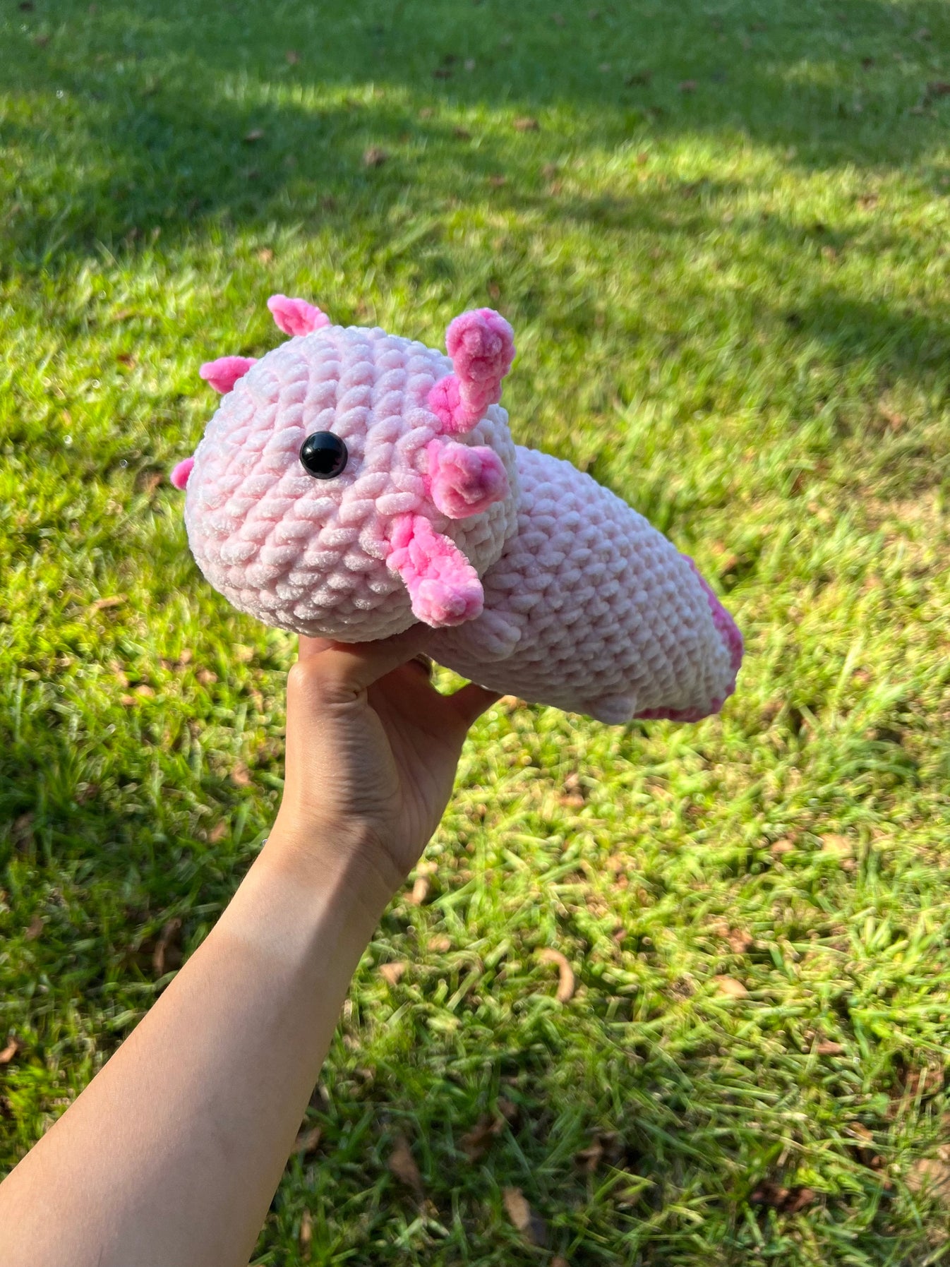 No Sew Large Axolotl Crochet Pattern – CrochetByGenna