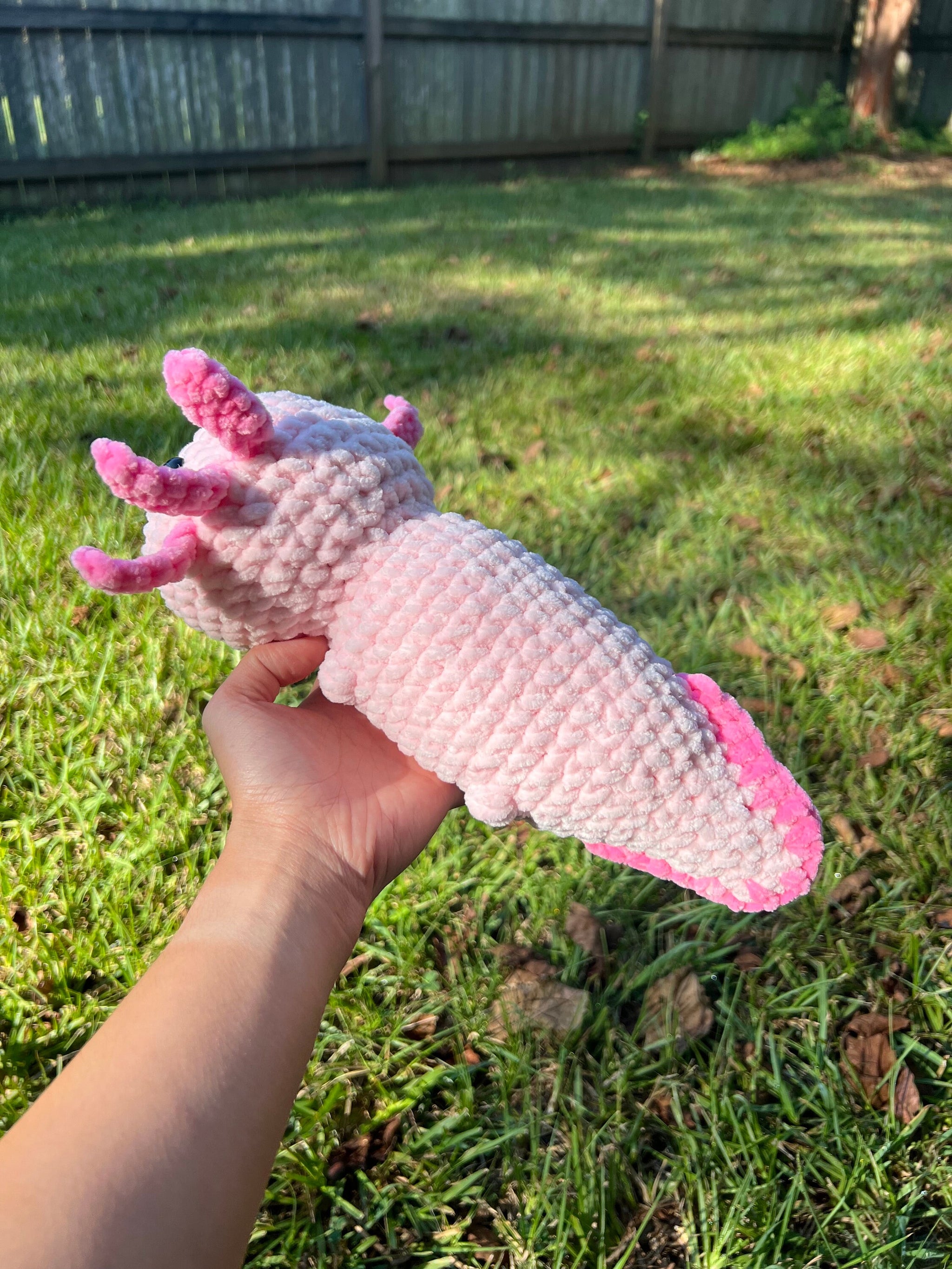 No Sew Large Axolotl Crochet Pattern – CrochetByGenna